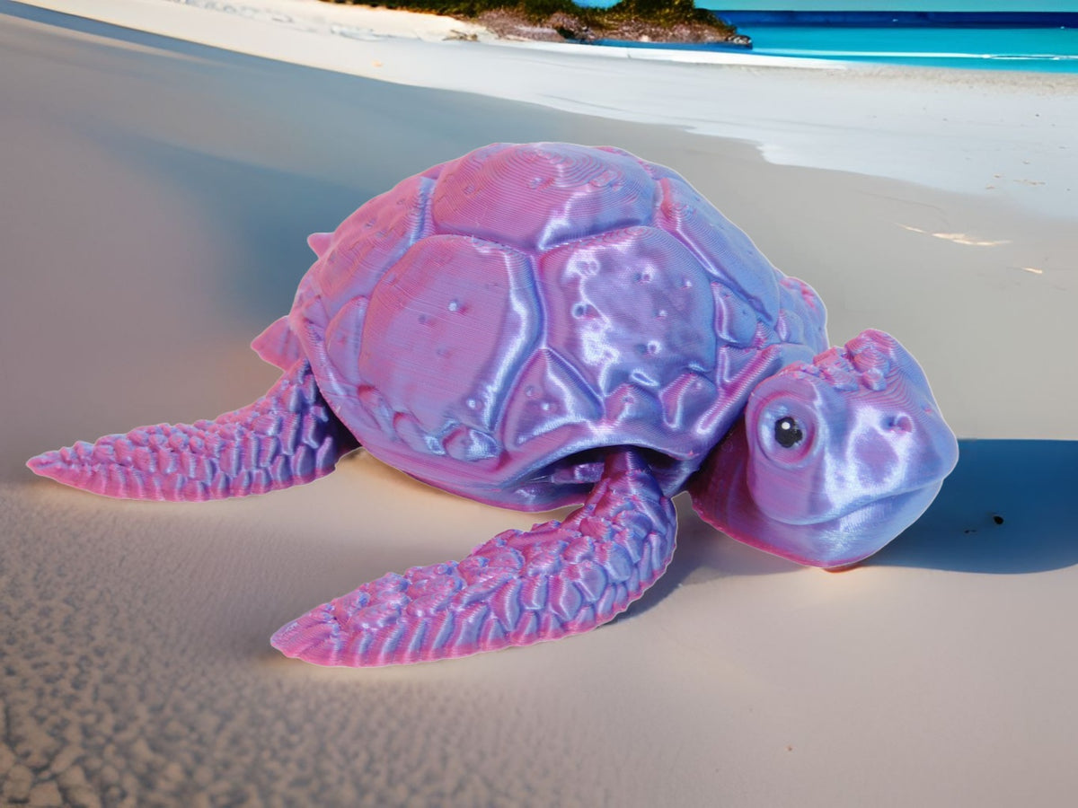 3D Articulated Sea Turtle – Anesidora Handmade